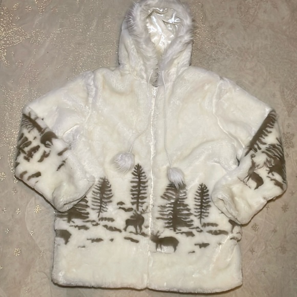 Ameri Mode | Jackets & Coats | Ameri Mode Faux Fur Hooded Large Jacket Coat | Poshmark